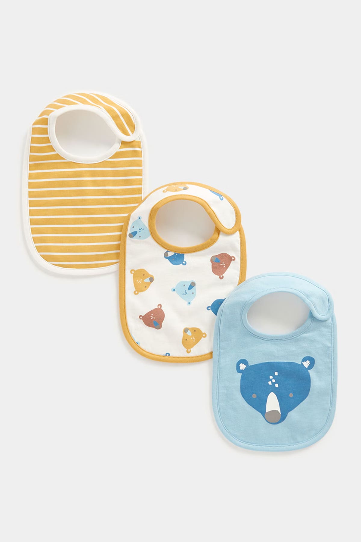 Mothercare Bear Newborn Bibs - 3 Pack | Mothercare UAE